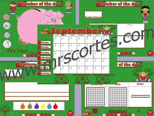 EASITEACH Calendar Math- 12 Month Set (English) | Teaching Resources