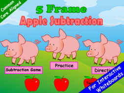 Subtraction Five Frame PowerPoint Game | Teaching Resources