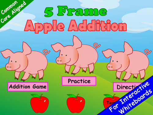 Addition Five Frame PowerPoint Game | Teaching Resources