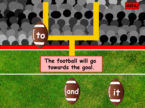 Sight Words Football #1 PowerPoint Game | Teaching Resources