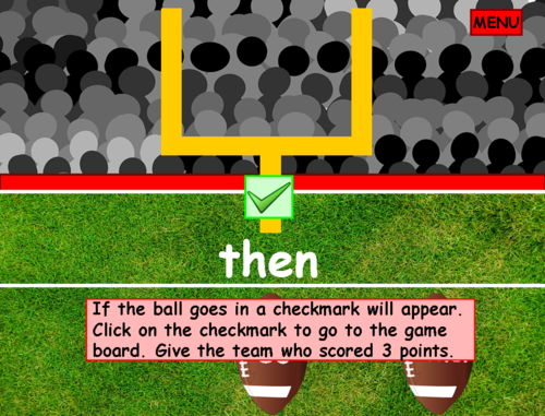 Sight Words Football #2 PowerPoint Game | Teaching Resources