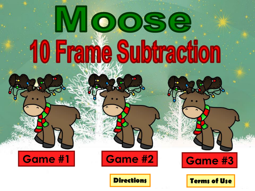 10 Frame Subtraction PowerPoint Game | Teaching Resources