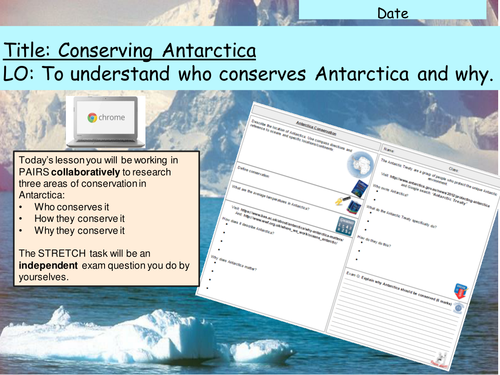Independent Antarctica Conservation Research task | Teaching Resources