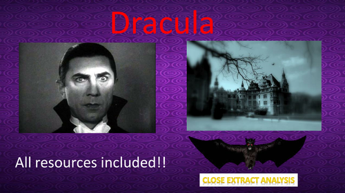 Dracula Extract - Complete Lesson | Teaching Resources