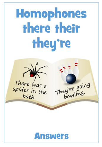 Homophones - Their, There and They're | Teaching Resources
