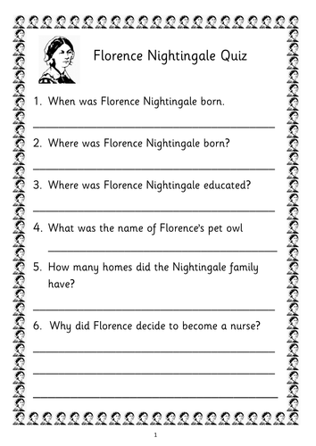Florence Nightingale Topic Pack | Teaching Resources