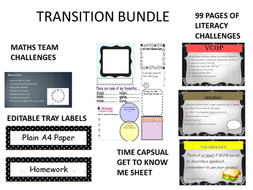TRANSITION BUNDLE | Teaching Resources