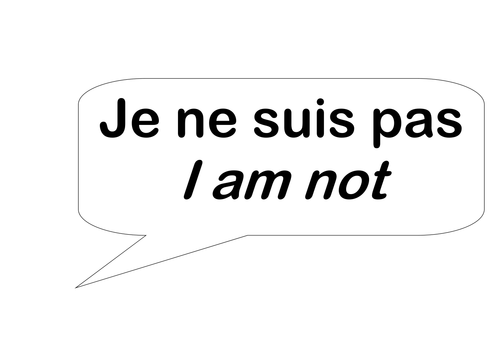 French display - Target Language speech bubbles | Teaching Resources