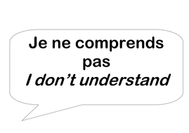 French display - Target Language speech bubbles | Teaching Resources