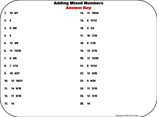 Adding Mixed Numbers Task Cards | Teaching Resources