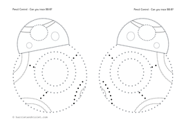 Pencil Control - Star Wars BB-8 - Dot to Dot | Teaching Resources