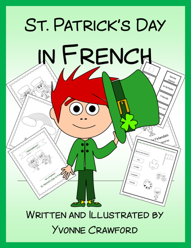 St. Patrick's Day in French - vocab. sheets, wks, matching game ...