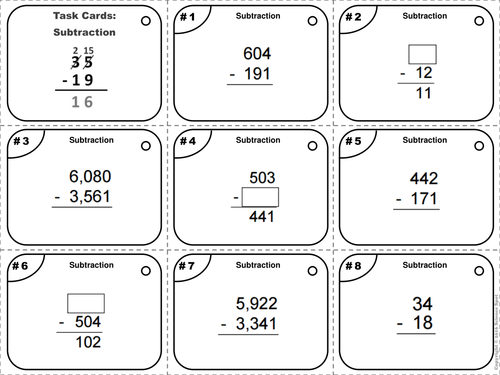 Subtraction | Teaching Resources