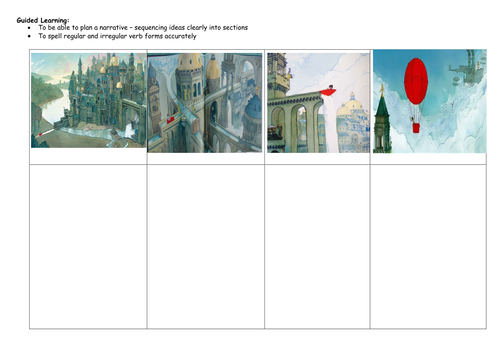 KS1 Narrative writing resources for 'Journey' by Aaron Becker New ...