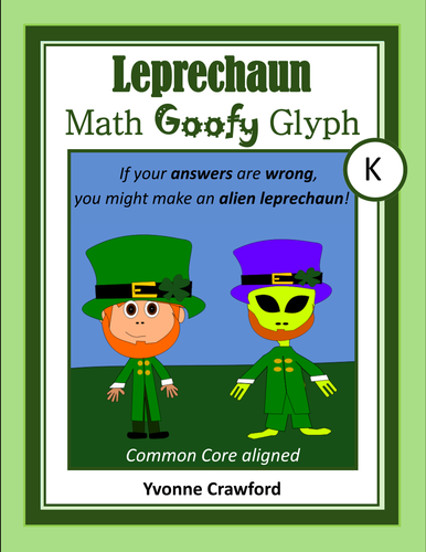 St. Patrick's Day Math Goofy Glyph (Kindergarten Common Core ...