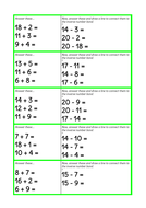 KS1 Inverse of Addition & Subtraction Evidence Gathering Lesson ...