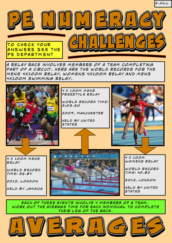 Numeracy in PE Display Board Posters by NW_PE - Teaching Resources - TES