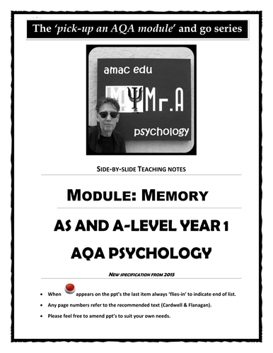 AQA A-Level Psychology: The Whole Paper 1, A-Level Year 1 Examination ...