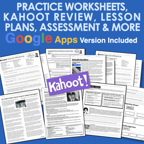 Social Psychology: Social Influence Unit- PPTs, Worksheets, Assessment ...