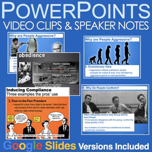 Social Psychology: Social Influence Unit- PPTs, Worksheets, Assessment ...