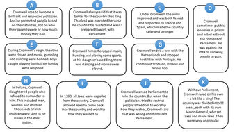 Oliver Cromwell - Hero or Villain | Teaching Resources