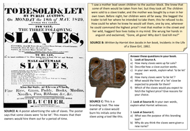 Slavery - Slave Auctions | Teaching Resources