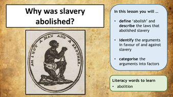 Slavery - The Abolition of Slavery (two lessons) | Teaching Resources