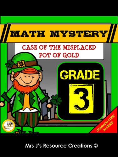 St Patrick's Day Math Mystery Activity (GRADE 3 - US) | Teaching Resources