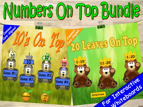 Numbers on Top PowerPoint Game Bundle | Teaching Resources