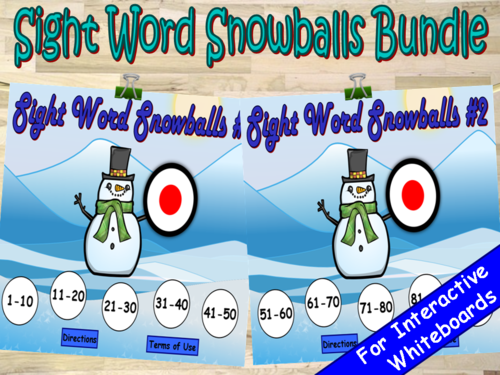 Sight Words Snowball Bundle | Teaching Resources