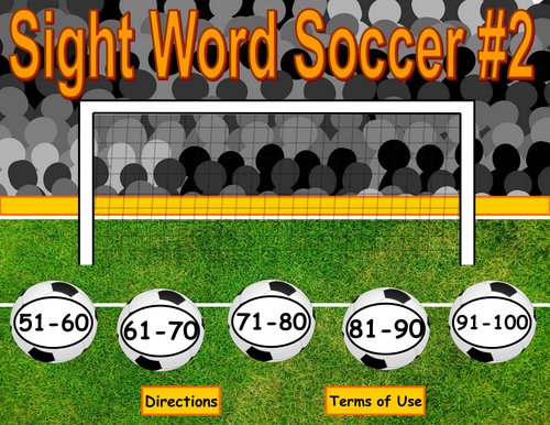 Sight Words Soccer Bundle | Teaching Resources