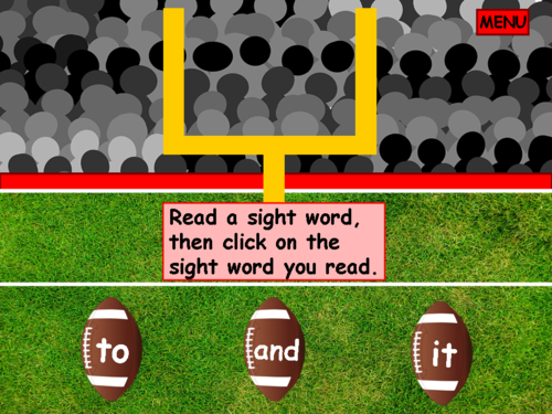 Sight Words Football PowerPoint Game Bundle | Teaching Resources