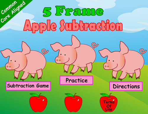 Addition and Subtraction Five Frame PowerPoint Game Bundle | Teaching ...
