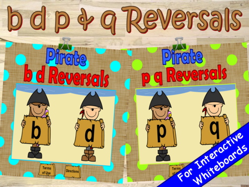 b d p q Reversals PowerPoint Game Bundle | Teaching Resources
