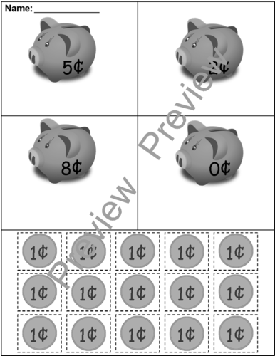 Money Penny Piggy Bank Pack | Teaching Resources