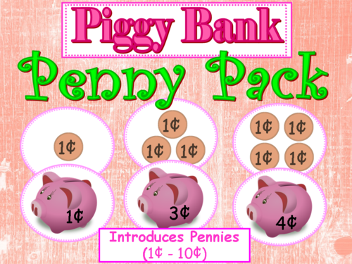 Money Penny Piggy Bank Pack | Teaching Resources