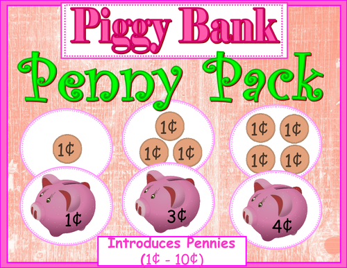 Money Penny Piggy Bank Pack | Teaching Resources