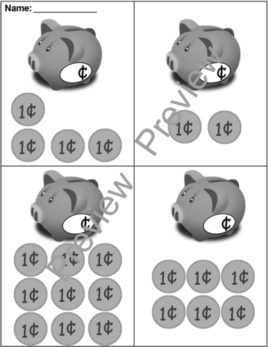 Money Penny Piggy Bank Pack | Teaching Resources