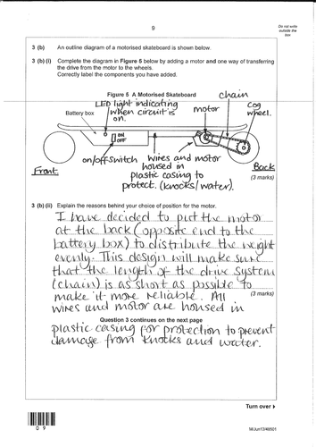 AQA ENGINEERING - Past Paper 2013 - Skateboards and associated ...