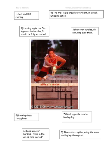 Athletics Task Cards | Teaching Resources