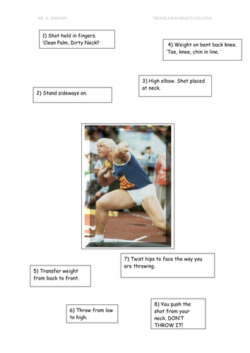 Athletics Task Cards | Teaching Resources