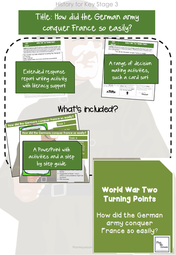 World War Two Turning Points: Lesson 3 'How did the Germans conquer ...