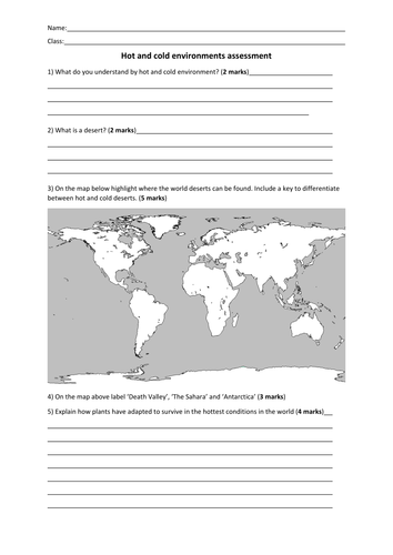 Hot and Cold Environments | Teaching Resources