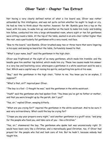 Oliver Twist | Teaching Resources