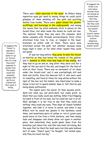 The Hobbit, with a focus on the NEW GCSE English Language Paper 1 ...