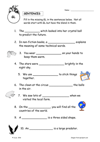 GL Blends worksheets | Teaching Resources