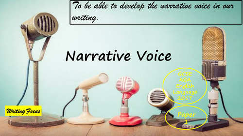 Narrative Voice- Different Perspectives AQA English Language Paper 1 ...