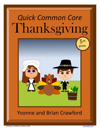 Thanksgiving No Prep Common Core Math (5th grade) | Teaching Resources
