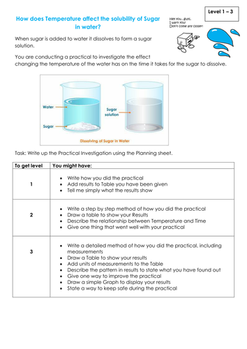 NEW KS3 Assessment Tasks - Solubility by stargazerchick - Teaching ...