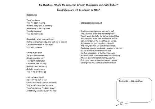 Shakespeare's Sonnets | Teaching Resources